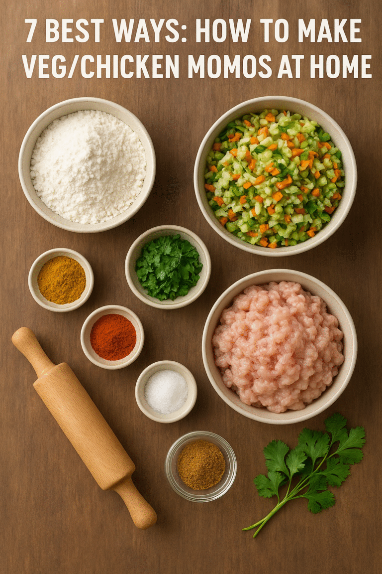 Momos Recipe: 7 Best Ways to Make Veg/Chicken Momos at Home